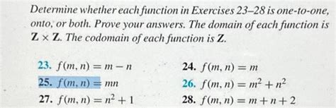 Solved Determine Whether Each Function In Exercises 23−28 Is
