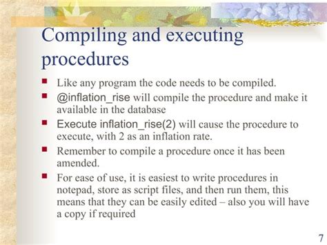 Plsql Stored Procedures And Cursorsppt