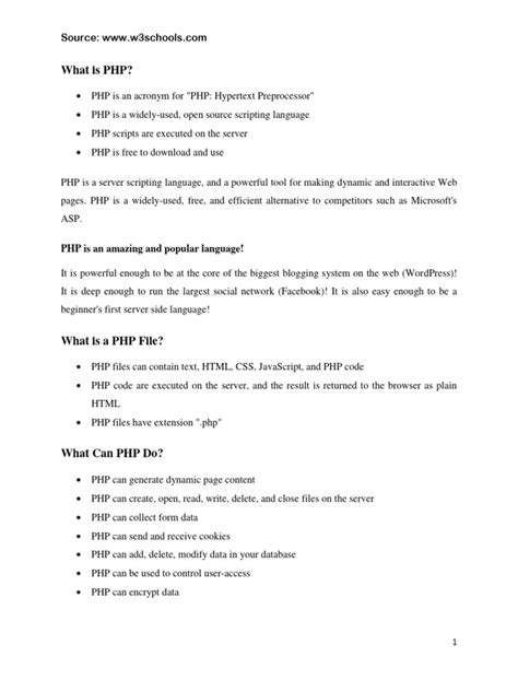 Php Note Full Pdf Php Variable Computer Science