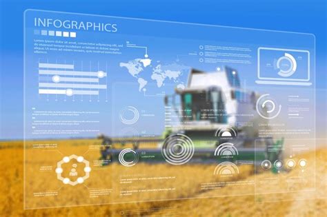 Premium Photo Artificial Intelligence In Agriculture Tractor Before Sowing A Crop