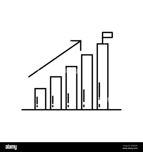 Goal Lineal Icon Symbol Vector Black Outline Goal Icon Stock Vector