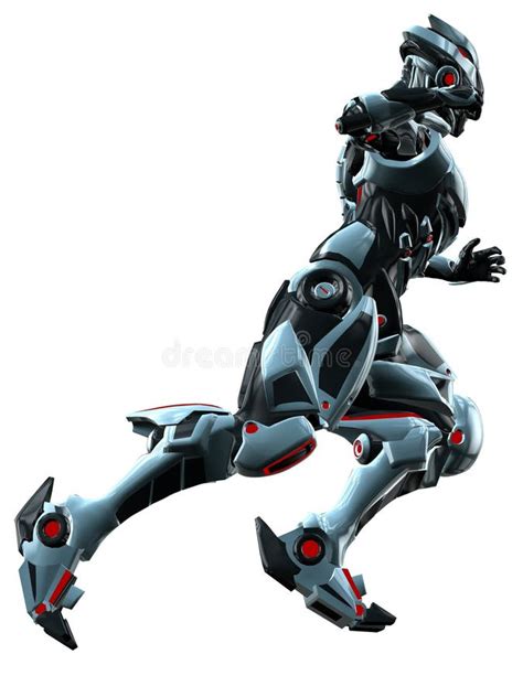3d Render Of A Robot Stock Illustration Illustration Of Future 202153318