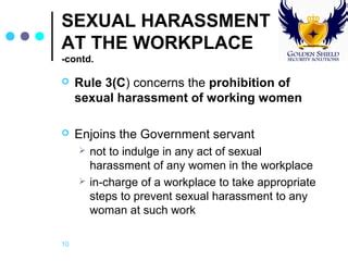 Security Gender Sensitisation Training PPT