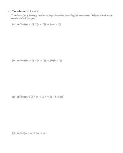 solved 4 translation 10 points translate the following