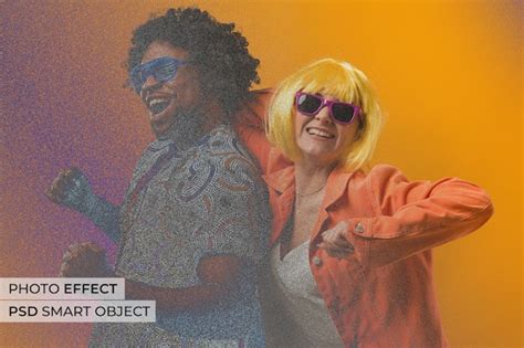 free psd noise gradient photo effect