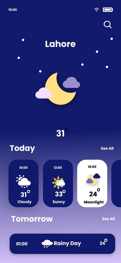 Weather App UI UX Design UI UX Designer On Behance