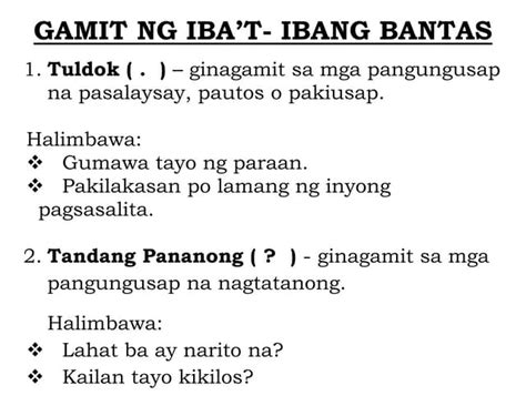 Tamang Gamit Ng Bantaspptx