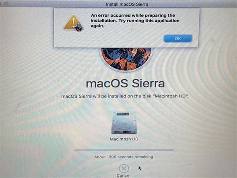 Unable To Install Macos Sierra On A 2015 Macbook Air Ask Different