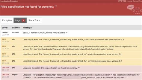 Price Specification Not Found For Currency · Issue 18127 · Prestashopprestashop · Github