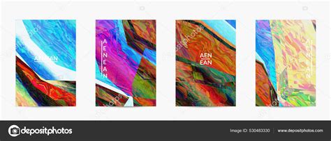 Abstract Vector Flyer Template Diagonal Geometric Vibrant Colored Pattern Polarized Stock Vector