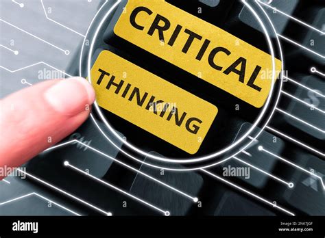 Handwriting Text Critical Thinking Concept Meaning Sequence Of Stages