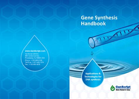 Gene Synthesis Handbook Genscript Genscript Usa Inc 860 Centennial