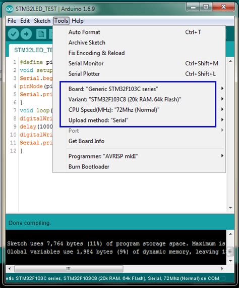Generic Stm32 Board With Arduino Arduino Project With Source Code