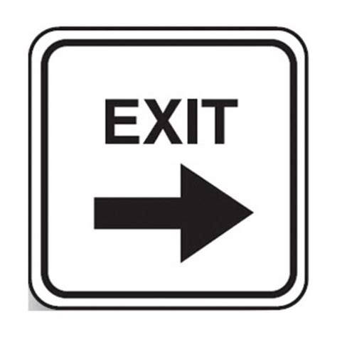 Traffic Control Signs Exit