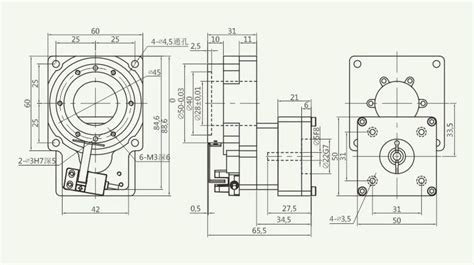 Customize Hollow Rotating Platform T Da Factory Wholesale Gearbox 12v 24v Dc Gear Geared Motor