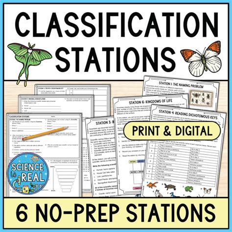 Taxonomy And Classification Stations Lab By Science Is Real Tpt