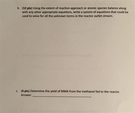 Solved 40 Pts Methylamines Are Produced Industrially By