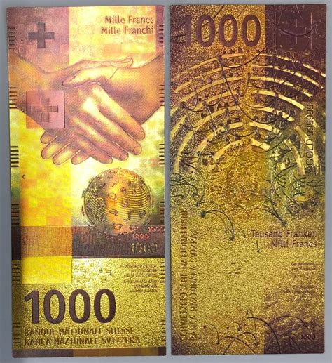Goldene 1000 Franken Note Neu Gemäss Beschreibung In Altstätten Sg