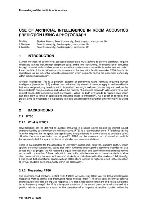 pdf use of artificial intelligence in room acoustics prediction using