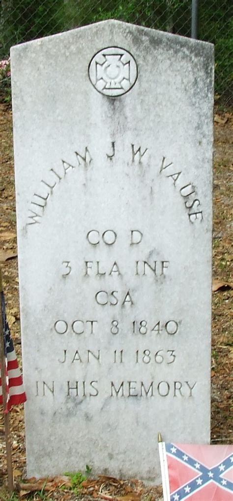 William James Washington Vause 1840 1863 Find A Grave Memorial