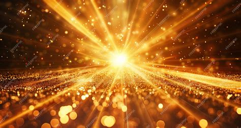 premium photo gold light rays background with glowing beams of energy