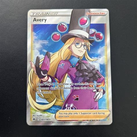 Pokémon Tcg Avery Sword And Shield Chilling Reign 187 198 Holo Full Art