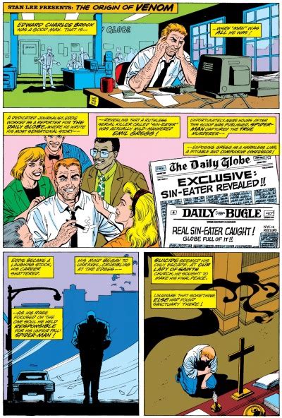 Origin Of Venom From Web Of Spider Man Annual Tumbex