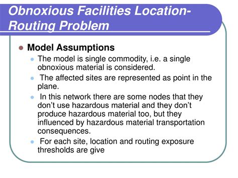 Ppt Obnoxious Facility Location Powerpoint Presentation Free