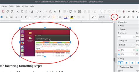How To Crop Image In LibreOffice 5