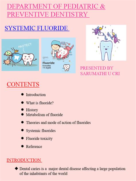 Systemic Fluorides Download Free Pdf Fluoride Tooth Enamel