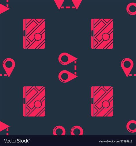 Set City Map Navigation And Route Location Vector Image