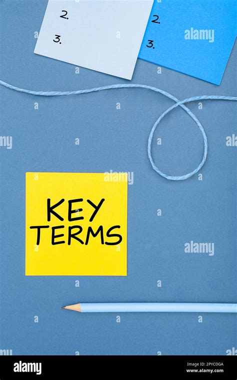 Sign Displaying Key Terms Business Concept Words That Can Help A