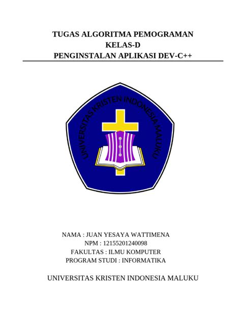 tugas algoritma pemograman pdf