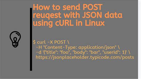 how to post json request from linux to test restful web services example