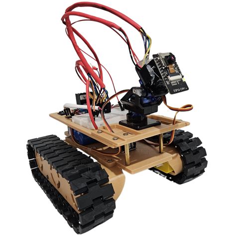 Tanque Wi Fi Com Câmera Esp32 Cam Eletrônica Ômega