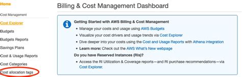 using aws cost explorer and cost allocation tags to view amazon s3