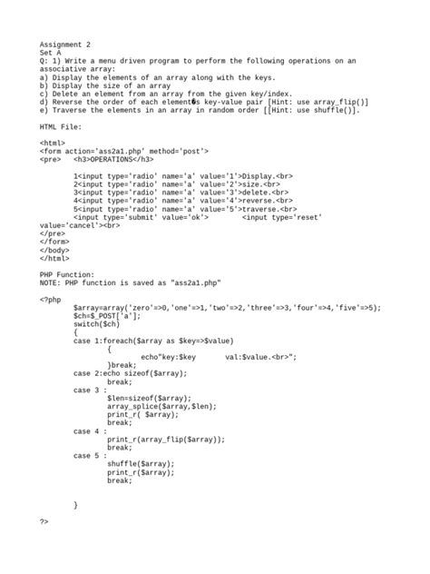 Phpassign 2 Pdf Php Computer Science