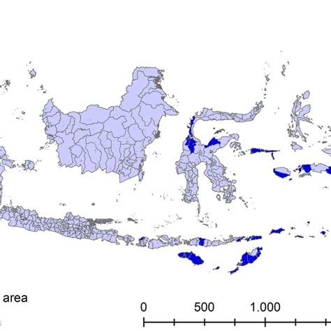 Distribution Map Of Disadvantaged Areas In Indonesia Based On