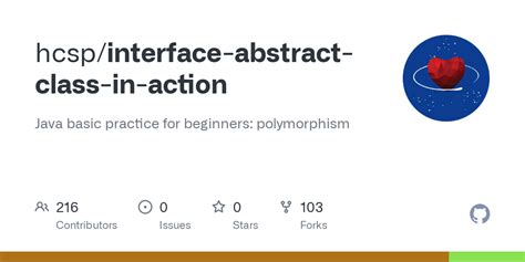 GitHub Hcsp Interface Abstract Class In Action Java Basic Practice For Beginners Polymorphism