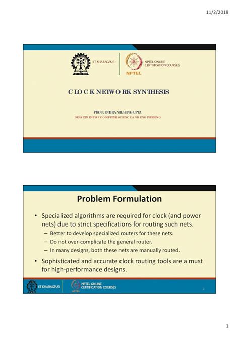 Pdf Clock Network Synthesisisgvlsislidesclock Power Routingpdf