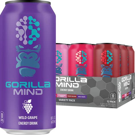 Gorilla Mind Energy Drink Unmatched Energy · Amplified