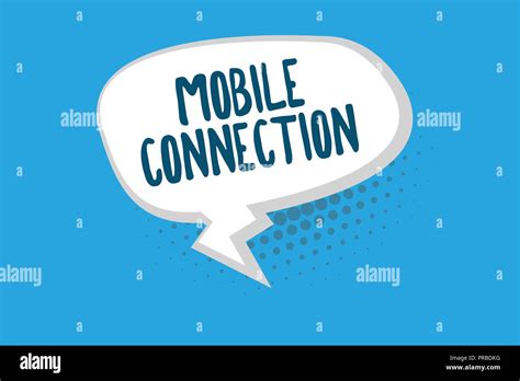 Word Writing Text Mobile Connection Business Concept For Secure