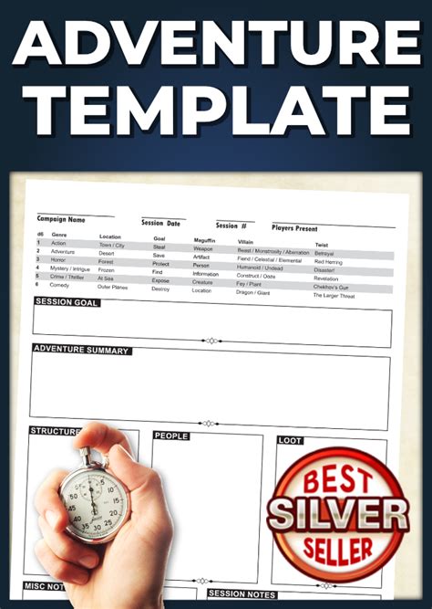 Rpg Adventure Template Icarus Games