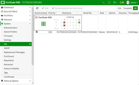 Hướng đẫn Cấu Hình Ha Trên Firewall Fortigate