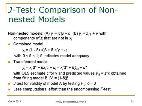 Econometrics Lecture 3 Regression Models Interpretation And Comparison