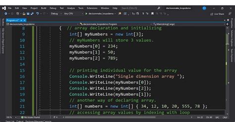 C Tutorial Arrays