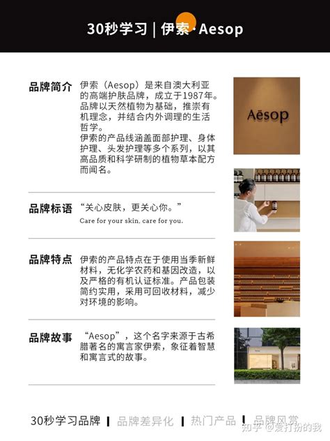 每天认识一个品牌 伊索·aesop 知乎