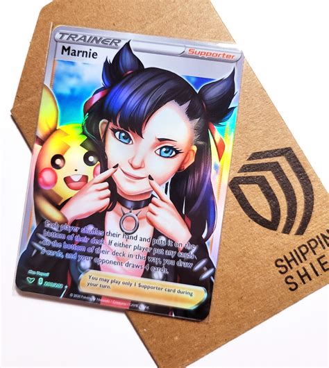 Custom FULL ART Holographic Orica Trainer Handmade Card Etsy