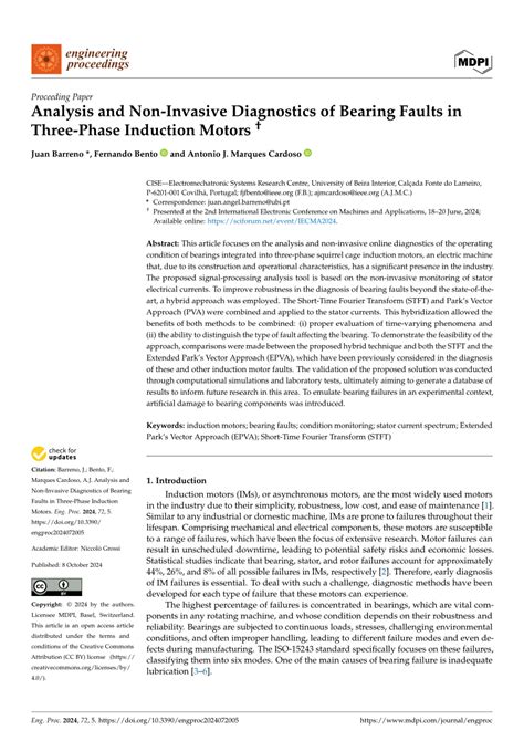 Pdf Analysis And Non Invasive Diagnostics Of Bearing Faults In Three Phase Induction Motors