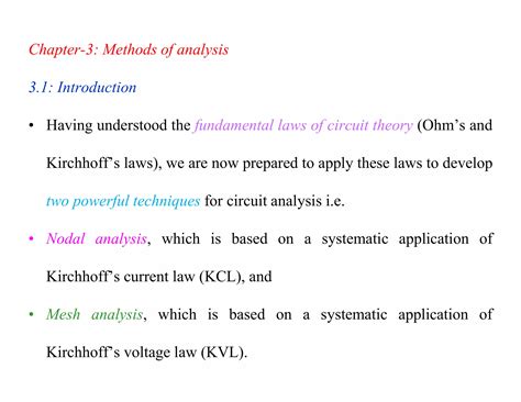 Methods Of Analysis Linear Circuit Analysis Pdf